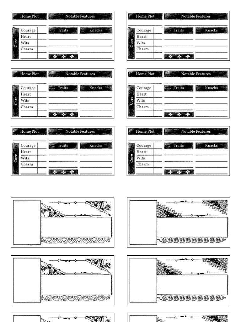 Garden of The Giants - Denizen Calling Cards | PDF