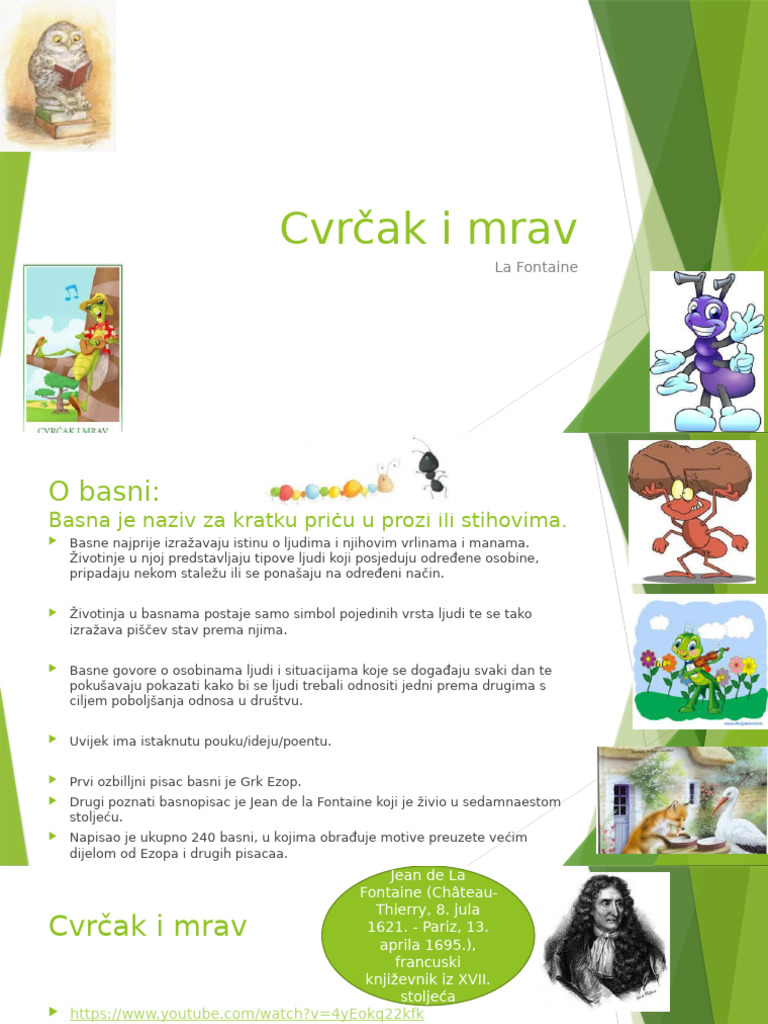 Cvrčak I Mrav | PDF