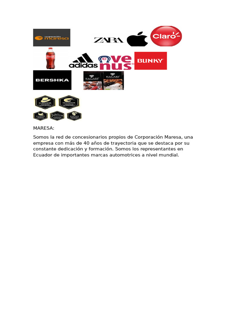 Historia de Marcas Ecuatorianas | PDF