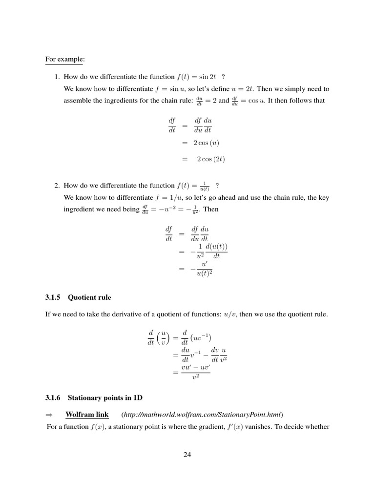 Basic Mathematics Notes - 6 | PDF | Derivative | Function (Mathematics)