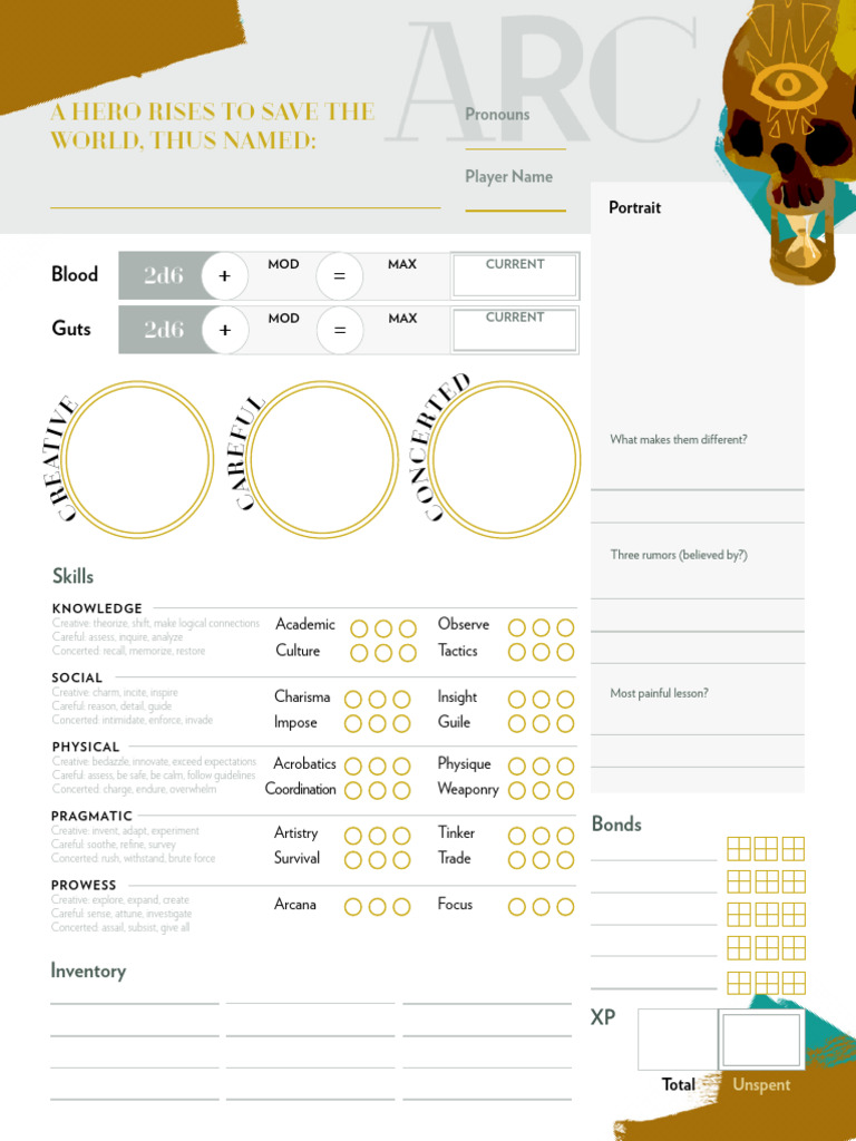 ARC Character Sheet_print | PDF