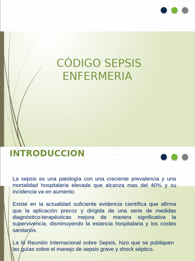 Codigo Sepsis | PDF | Septicemia | Especialidades Medicas