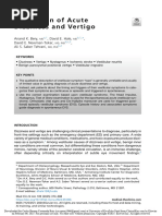 AAFP Dizziness - Evaluation and Management | PDF | Vertigo | Ménière's ...