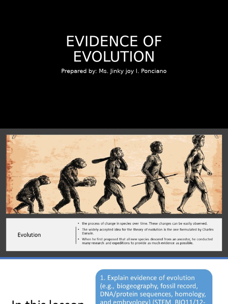Evidence of Evolution | PDF