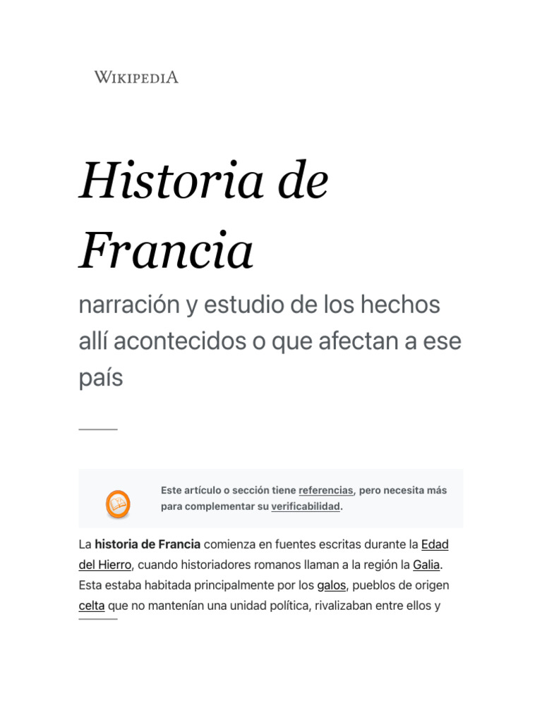 Historia de Francia: Desde la Galia hasta hoy | PDF | Francos | Galia