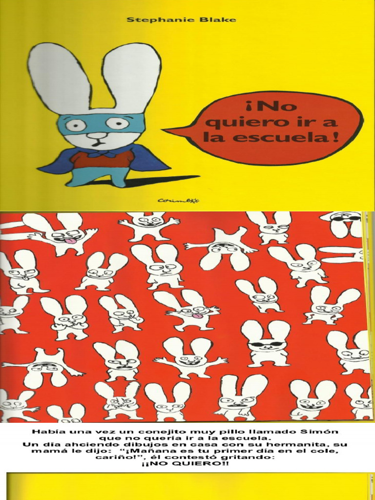 Plan Lector 5 No Quiero Ir A La Escuela | PDF