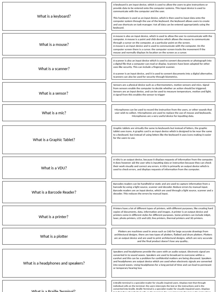 FLASH CARDS ICT | PDF | Computer Network | Network Interface Controller
