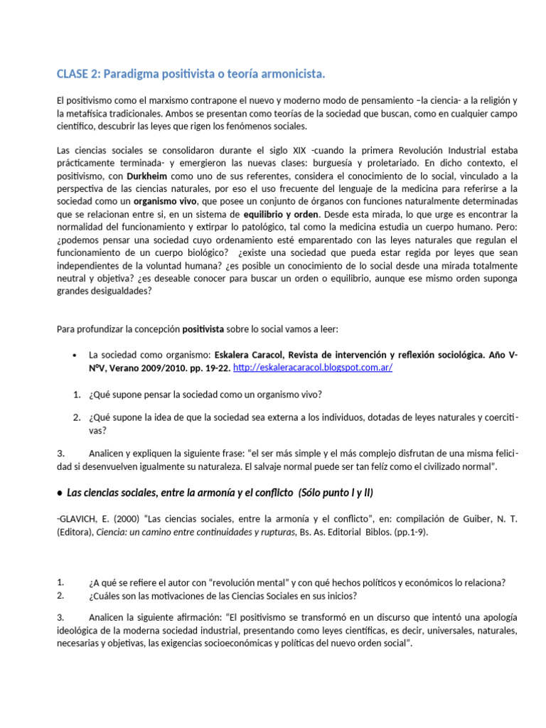 Positivismo y Ciencias Sociales: Análisis Crítico | PDF | Positivismo ...