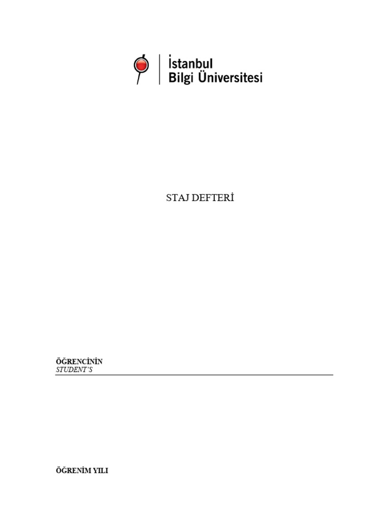 Staj Defteri | PDF