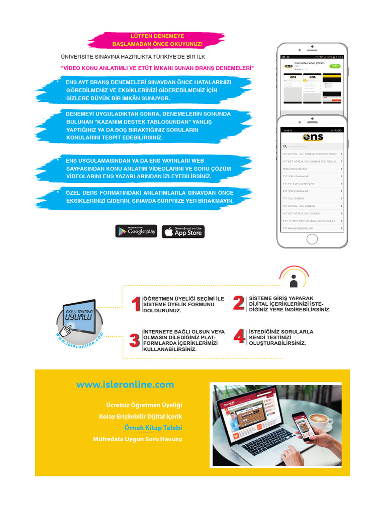 Ayt Fen Bi̇li̇mleri̇ Deneme - Ens_ornek | PDF