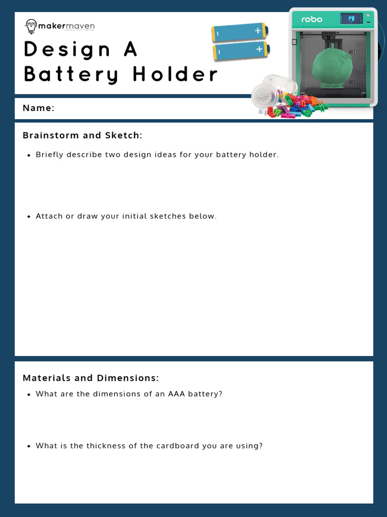 Battery Holder Design and Prototyping | PDF