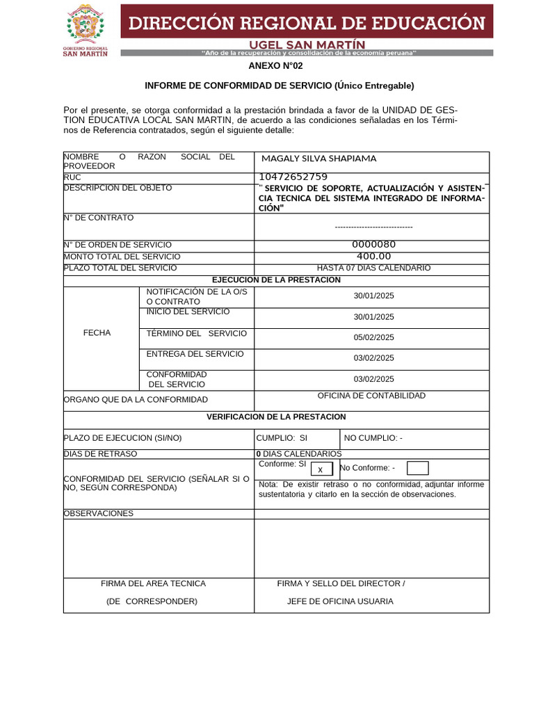 Anexo 2 - Unico Entregable - Magaly | PDF