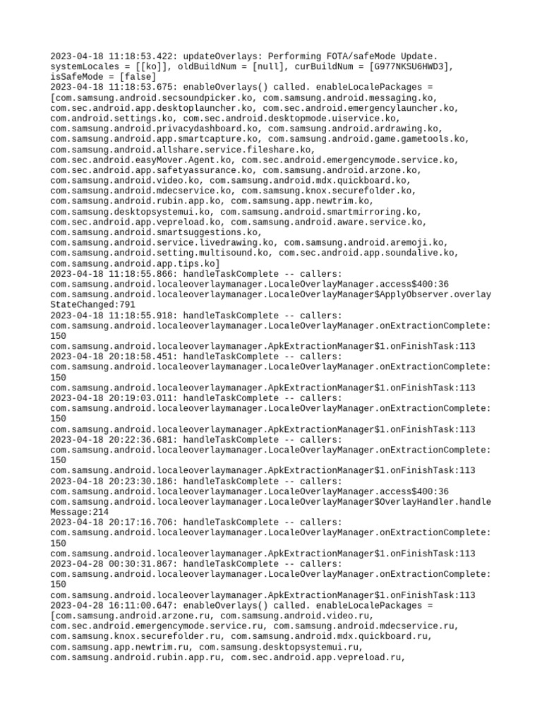 Lom Log | PDF | Android (Robot) | Smart Devices