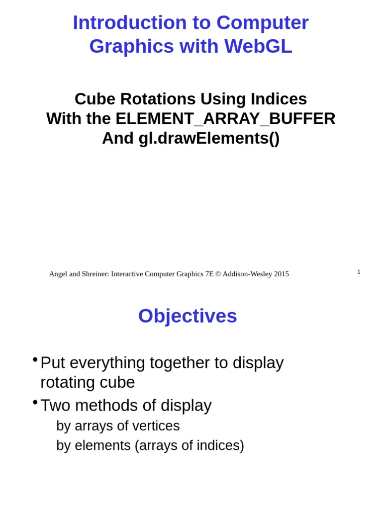 Slide07 CubeRotation | PDF | Graphics | Computer Graphics