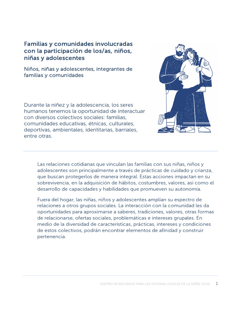 Participación de NNA en Comunidades | PDF | Comunidad | Grupo social