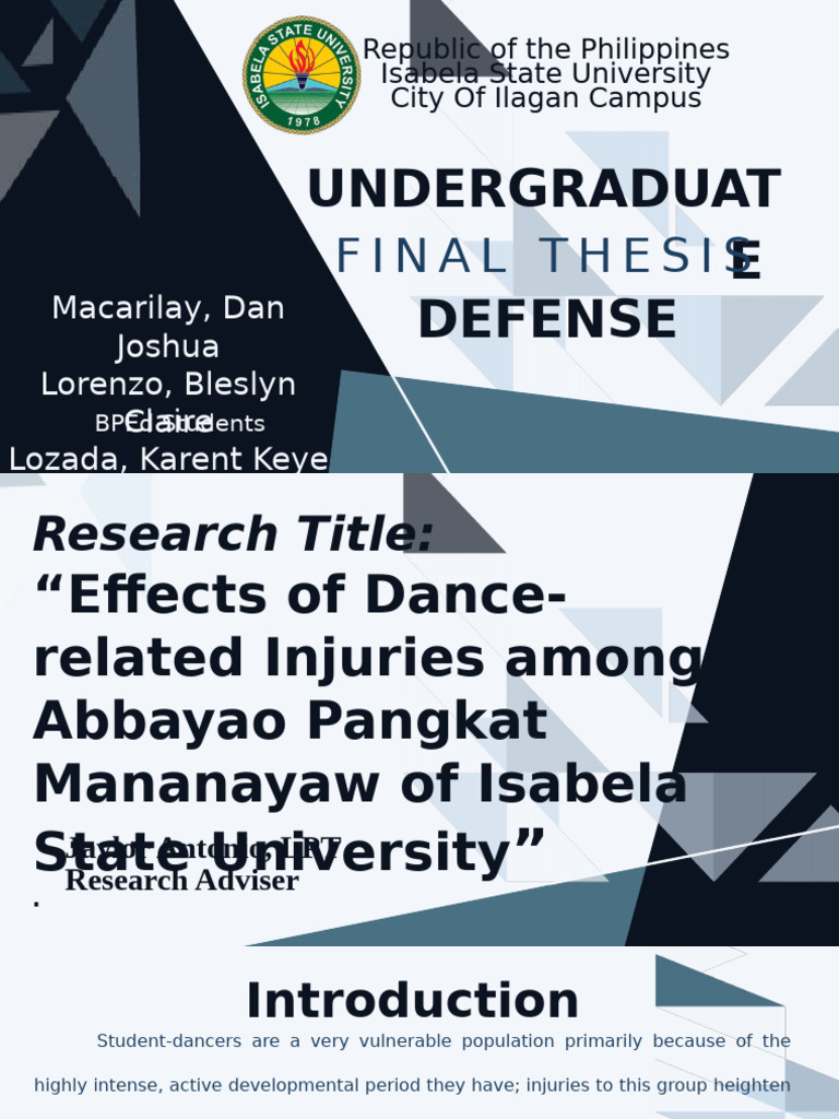Final Defense | PDF | Mental Health | Dances