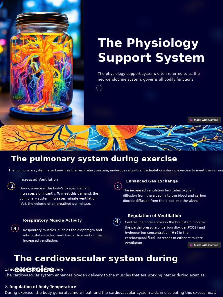 The Physiology Support System | PDF | Breathing | Respiratory System
