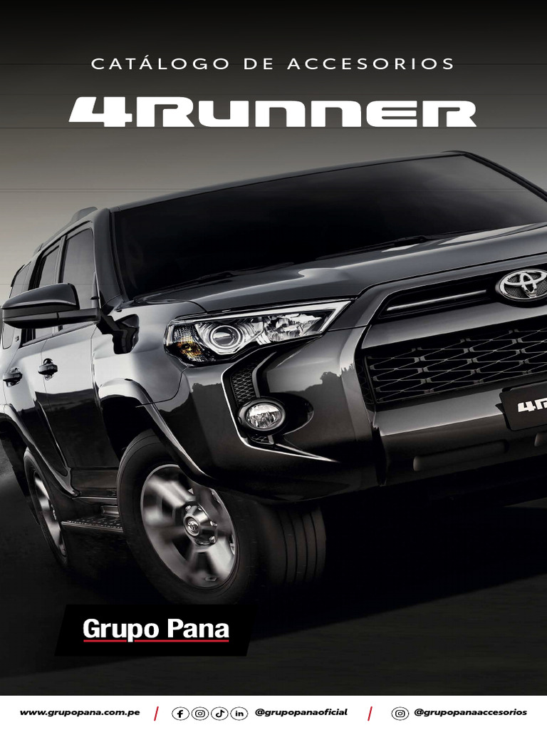 Catálogo - 4 RUNNER | PDF | Vehículos terrestres | Coche