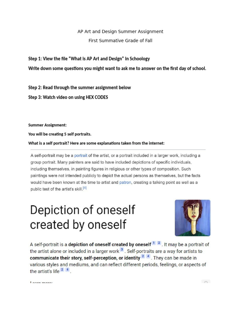 AP Summer Assignment 2024-25 | PDF