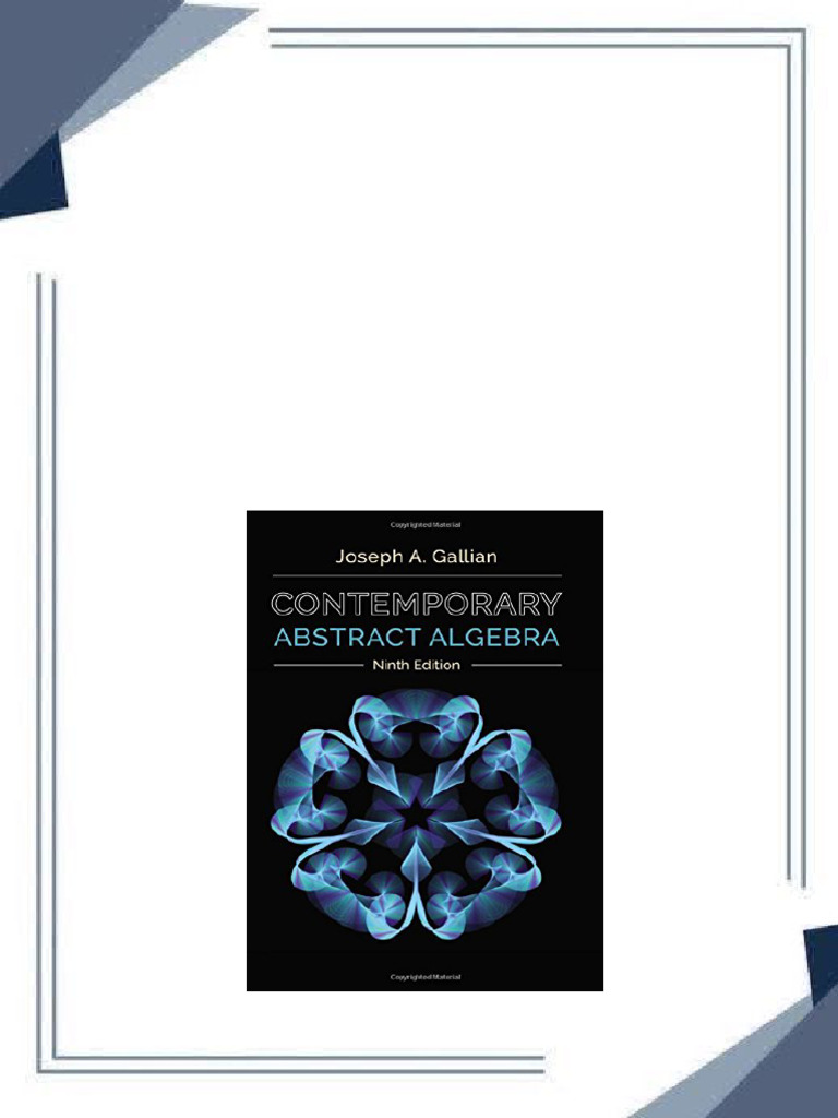 Instant Access to Contemporary Abstract Algebra 9th Edition Joseph ...