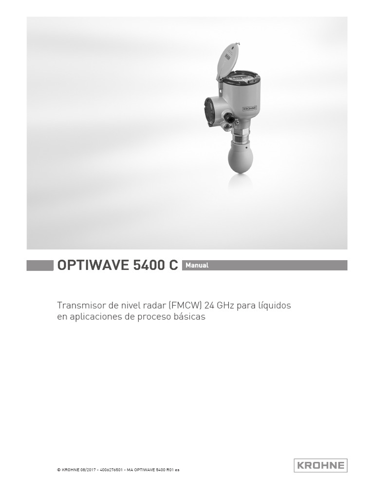 KROHNNE OPTIWAVE5400C | PDF | Radio | Antena (Radio)