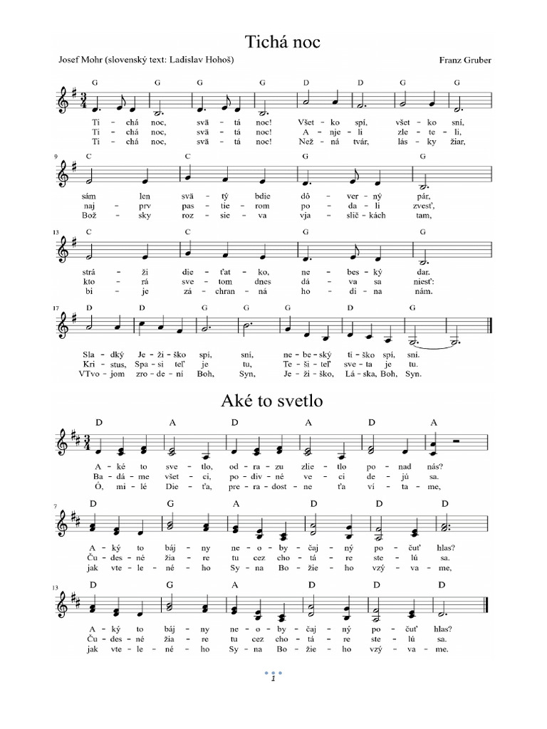 Vianočné Piesne A Koledy | PDF