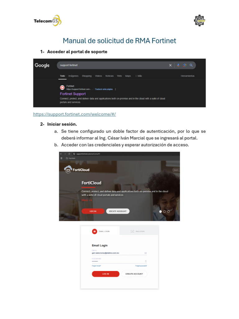 Manual de Solicitud de RMA Fortinet | PDF