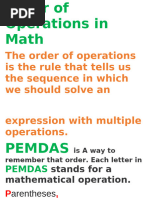 PEMDAS vs. BODMAS: Order of Operations Guide | PDF | Elementary ...