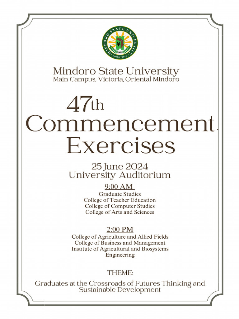 47th Commencement Downloadable File | PDF