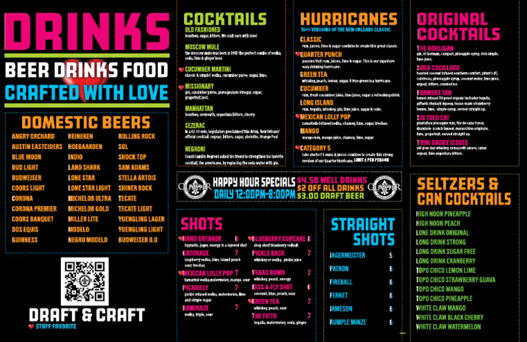 Quarter_Drink Menu_Original | PDF