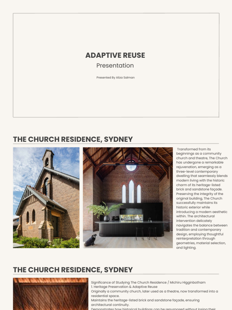 Adaptive Re Use Projects | PDF | Castle | Architectural Design