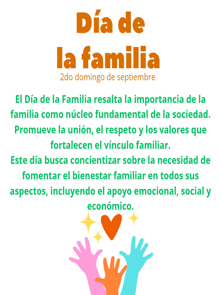 Dia de La Familia - Fecha Cívica | PDF