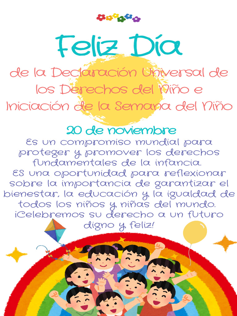 Día de los Derechos del Niño | PDF
