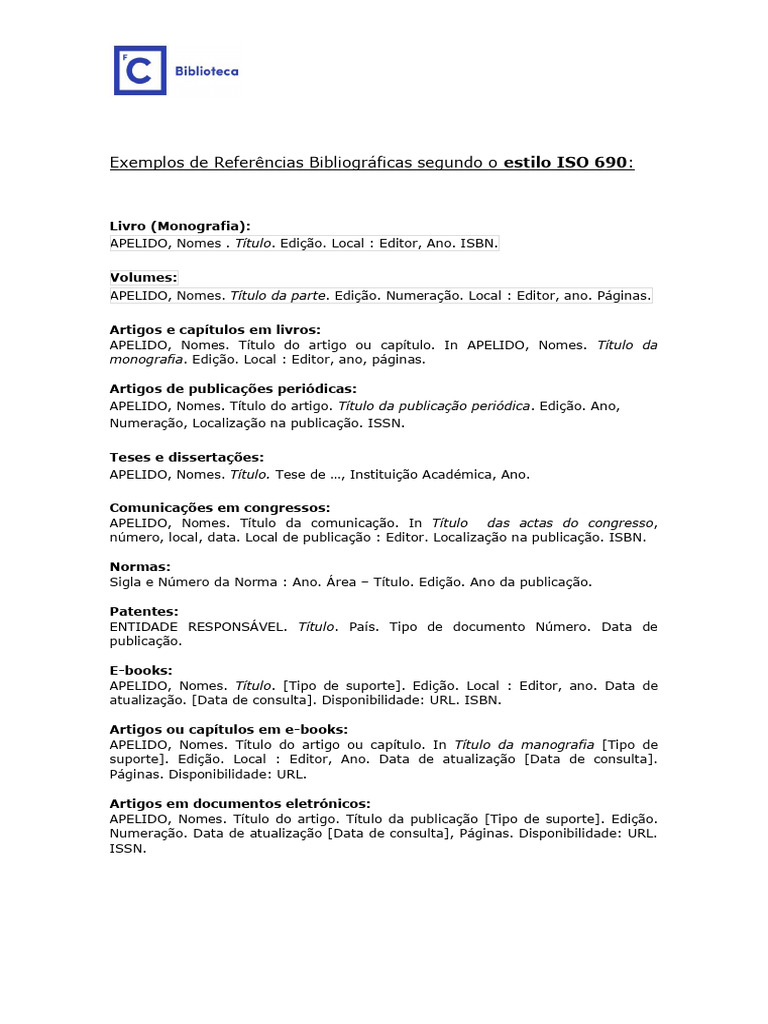 ISO 690 FCUL-v2 | PDF