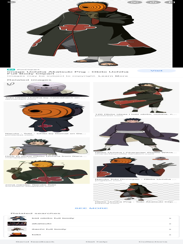 Full Body Drawing of Obito Uchiha | PDF