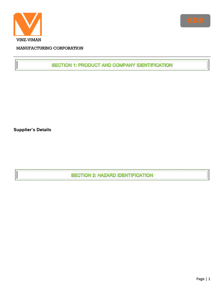 Carpet Stain Remover Sds (2019) | PDF