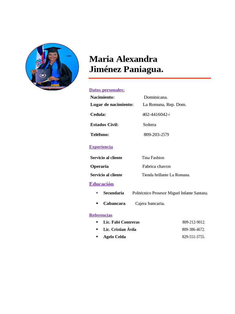 Currículum Vítae Maria Alexandra | PDF