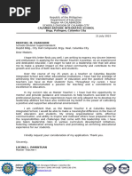 Letter of Intent Deped | PDF | Teachers | Learning