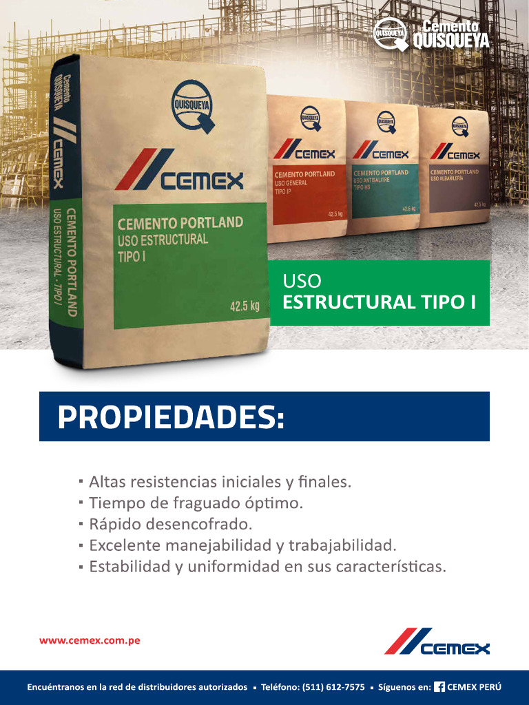 Ficha Tecnica Quisqueya Ti (Cemex) | PDF