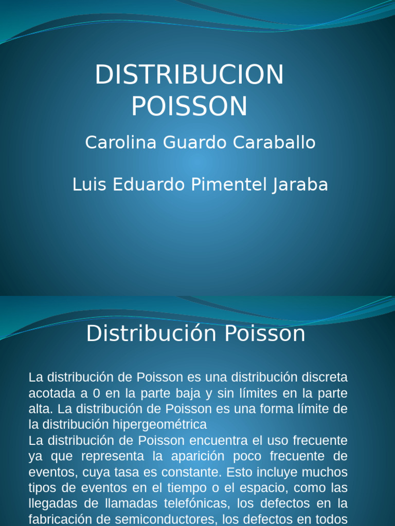 Introducción a la Distribución Poisson | PDF