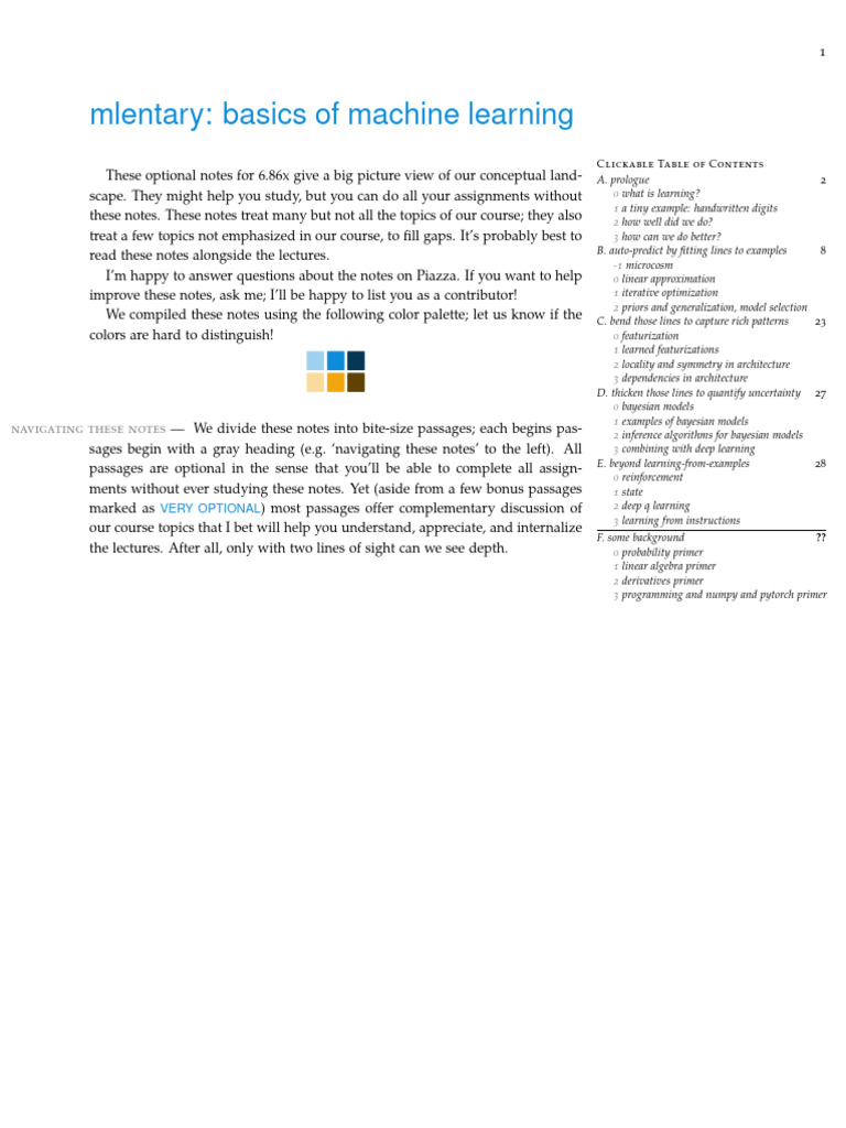 mlentary | PDF | Support Vector Machine | Hypothesis