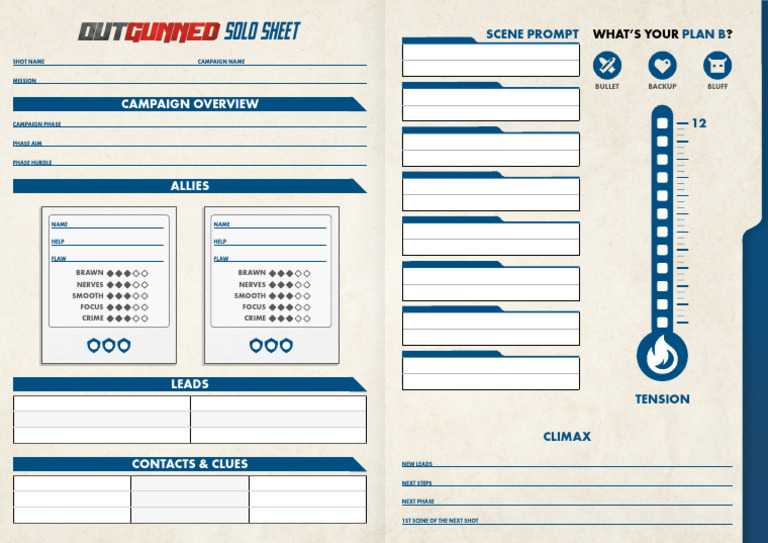 Solo Sheet ENG | PDF