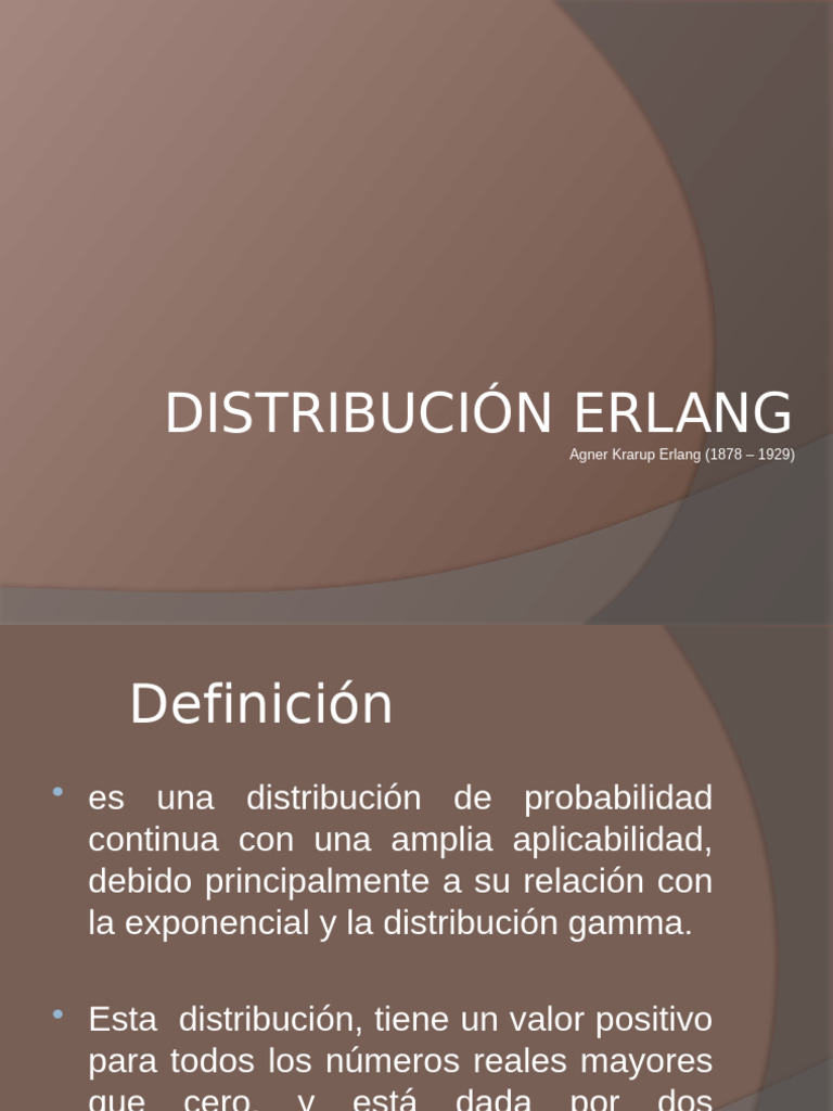 Distribución Erlang: Conceptos Clave | PDF