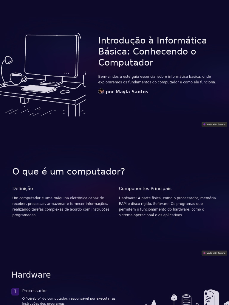 Guia Básico de Informática e Computadores | PDF | Hardware de ...