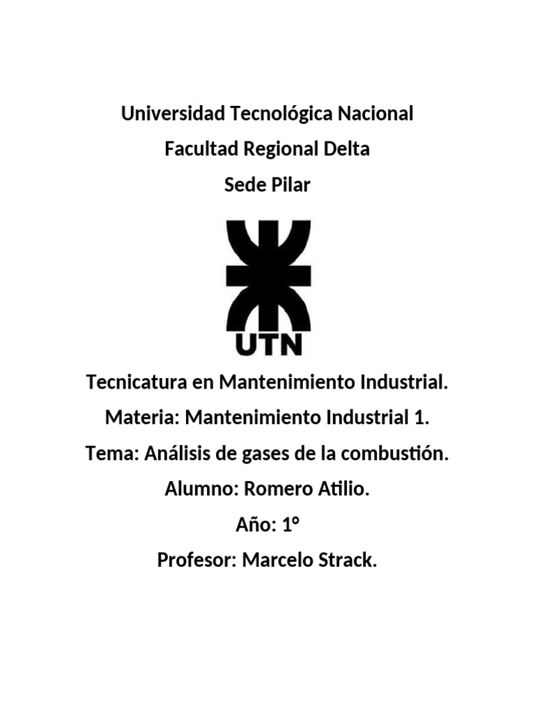 Análisis de Gases de Combustión | PDF | Combustión | Dióxido de carbono