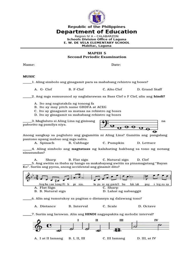 MAPEH-5_Q2_PT_NEW | PDF