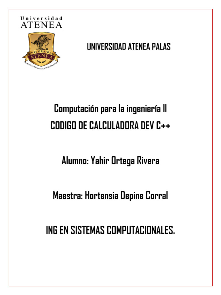 Código Dev C++ para Ingeniería | PDF