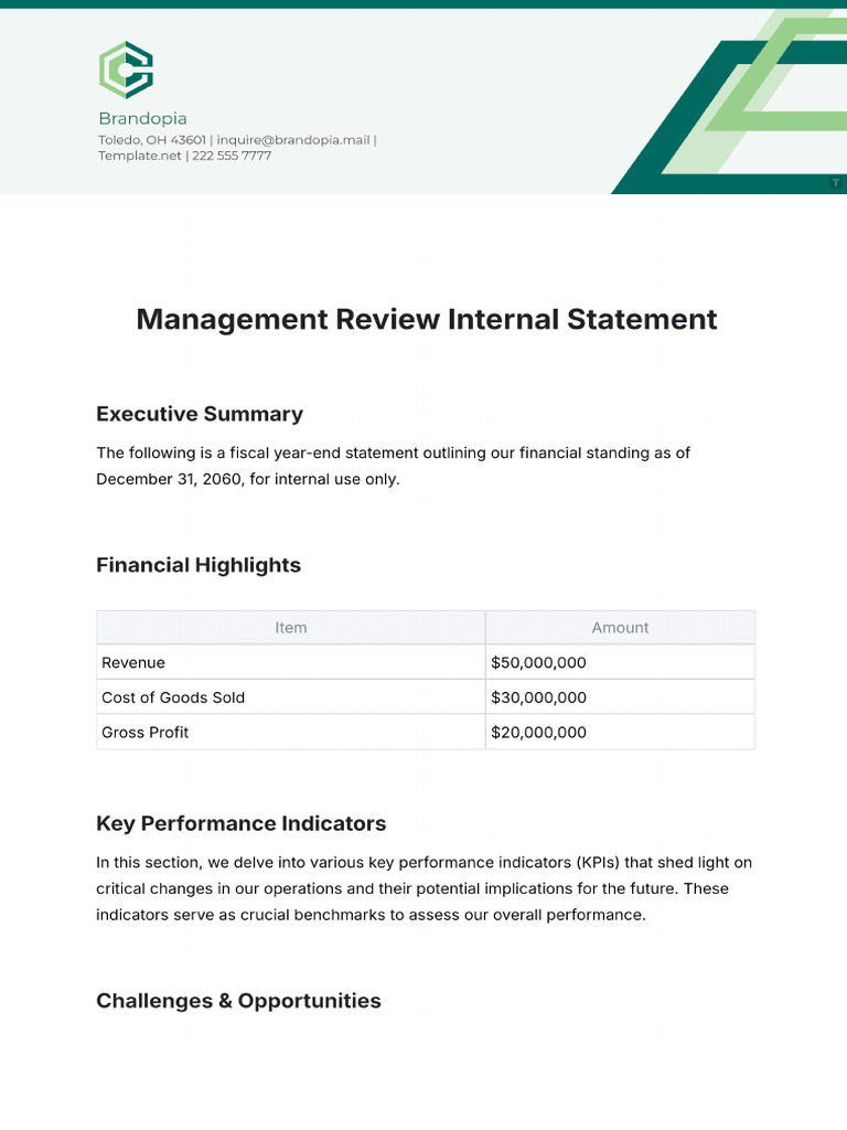Statement Template | PDF