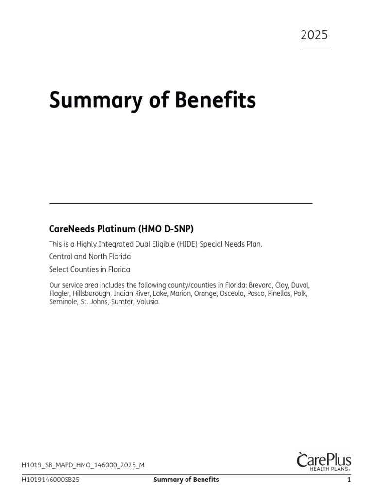 Humana H1019 146 000 SB EN 2025 SF20240913 | PDF | Medicare (United ...