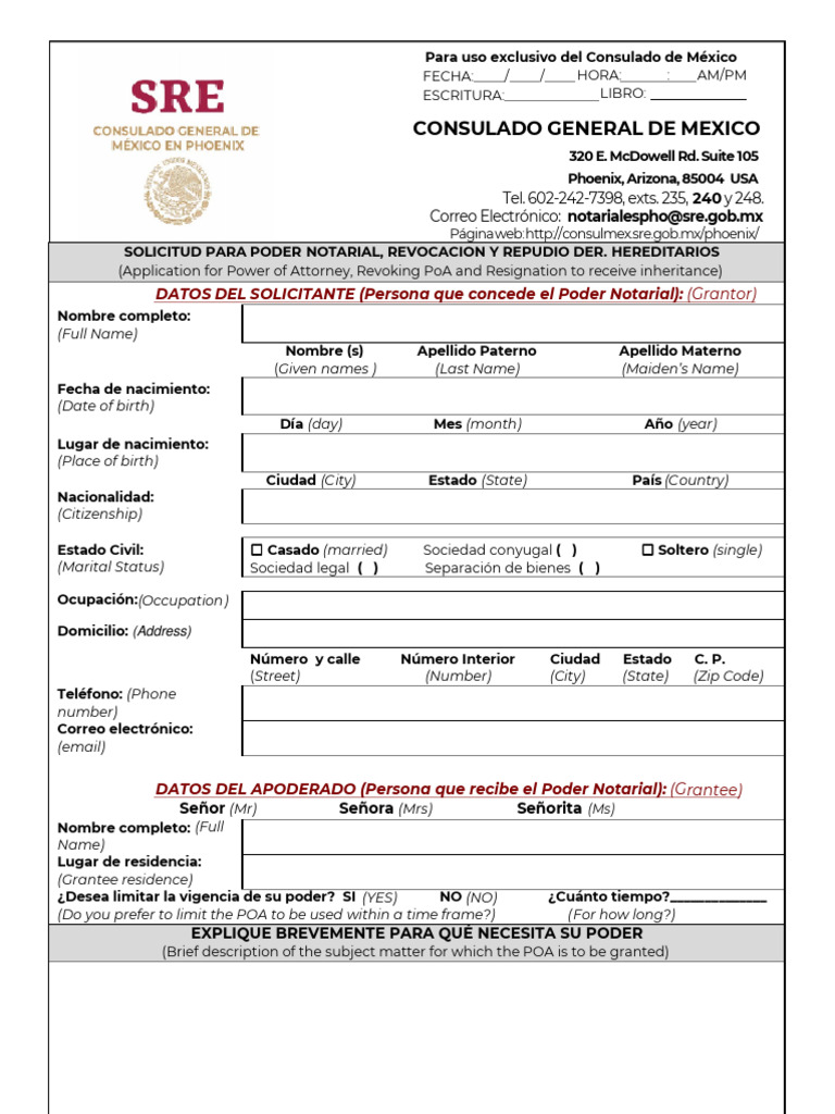 Consulado General de Mexico | PDF | Instituciones sociales | Gobierno y ...